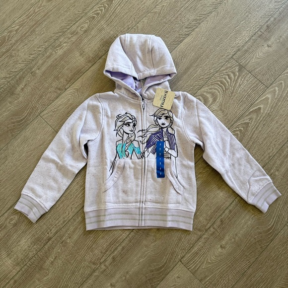 Disney | Jackets & Coats | Disney Girls Frozen Princess Elsa Anna Zip ...